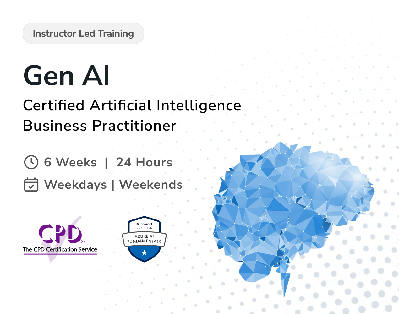 Artificial Intelligence - Advanced Training Program - No Code ...